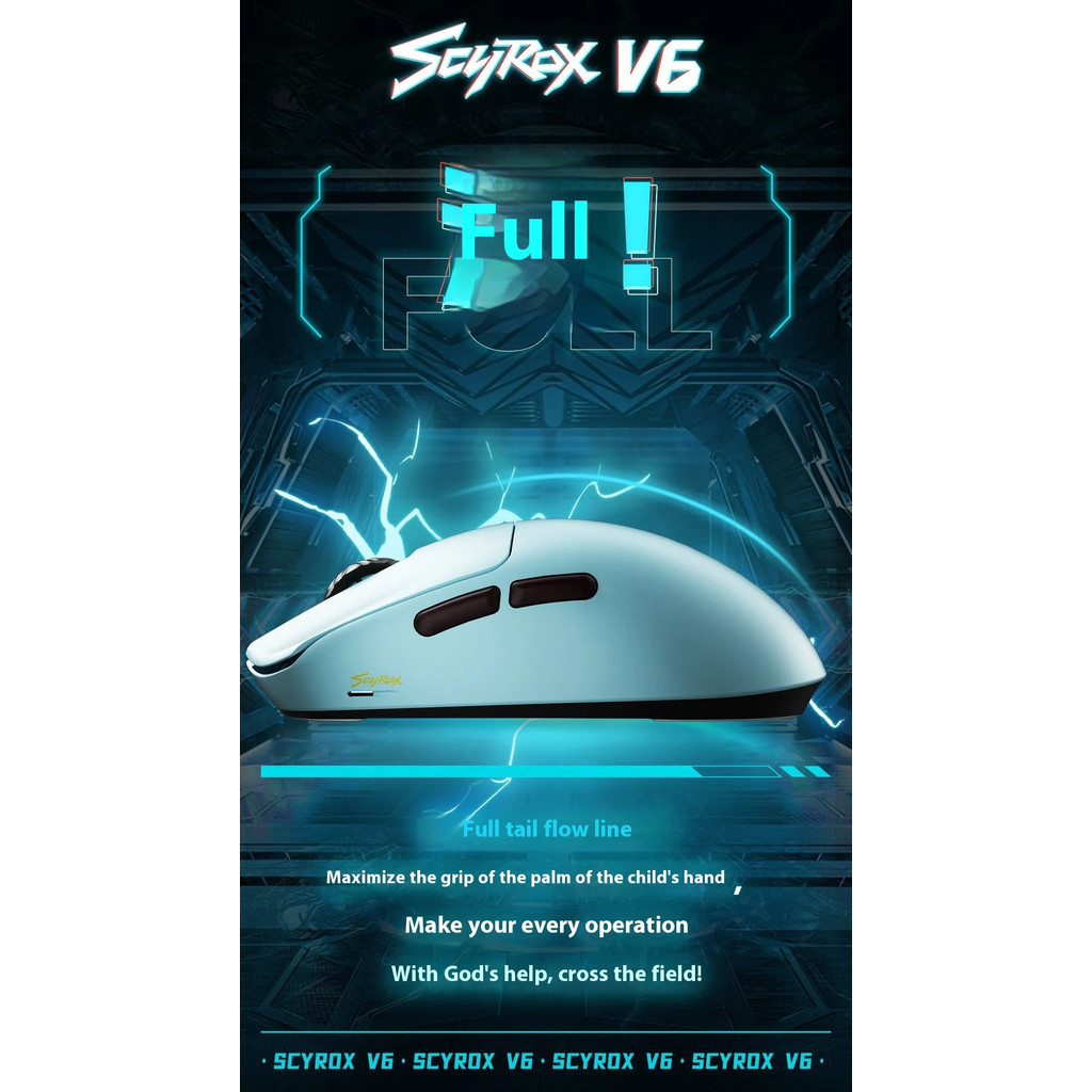 Scyrox V6 เมาส์ไร้สายเมาส์ Latency ต่ํา Gaming Mice น้ําหนักเบาที่ ...
