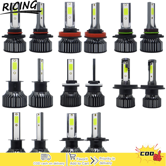 Rpl P1 หลอดไฟ LED 36W 6000LM Ultra Bright H4 H7 H11 หลอดไฟ LED เปลี่ยน ...