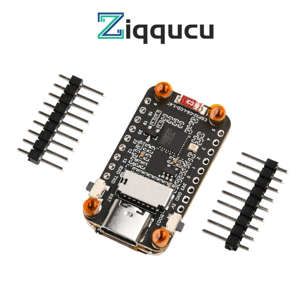 Ziqqucu Esp32-C6 1.47 นิ้วบอร์ดพัฒนาหน้าจอ Lcd Wifi 6 บลูทูธ 5 Onboard Rgb สี Led Type-C อินเทอร ...