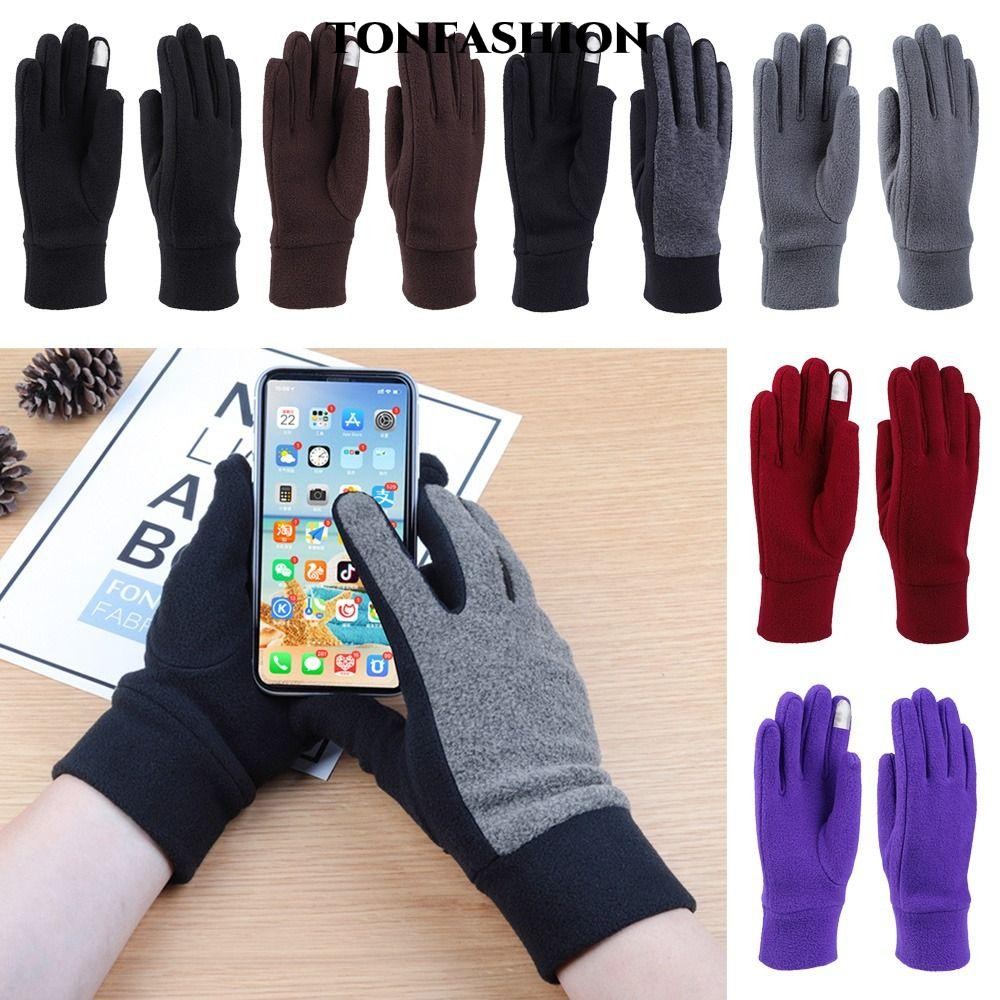 Tonfashion Full Finger Mittens แฟชั่นกีฬากลางแจ้งฤดูใบไม้ร่วงฤดูหนาว ...