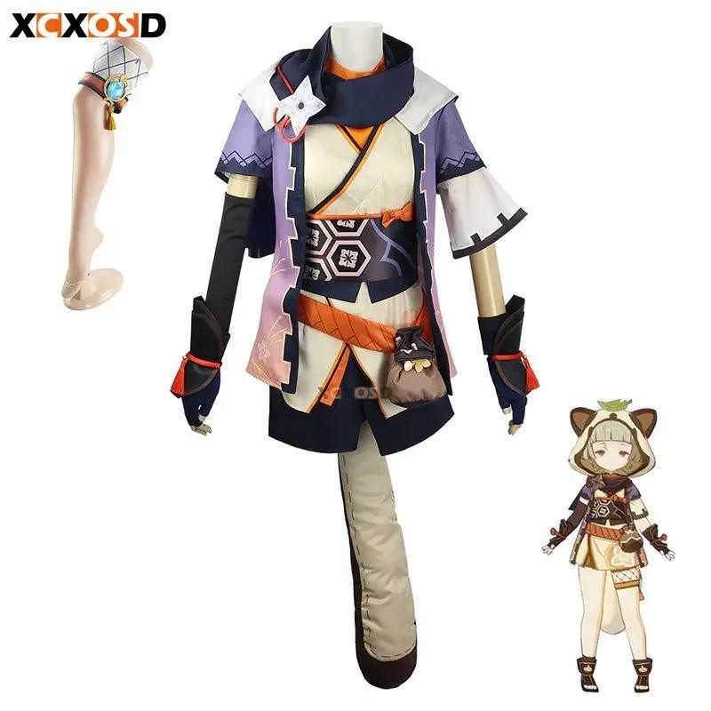 XCXOSD Genshin Impact Sayu คอสเพลย์เครื่องแต่งกายเกมอะนิเมะบทบาทเล่นชุด ...