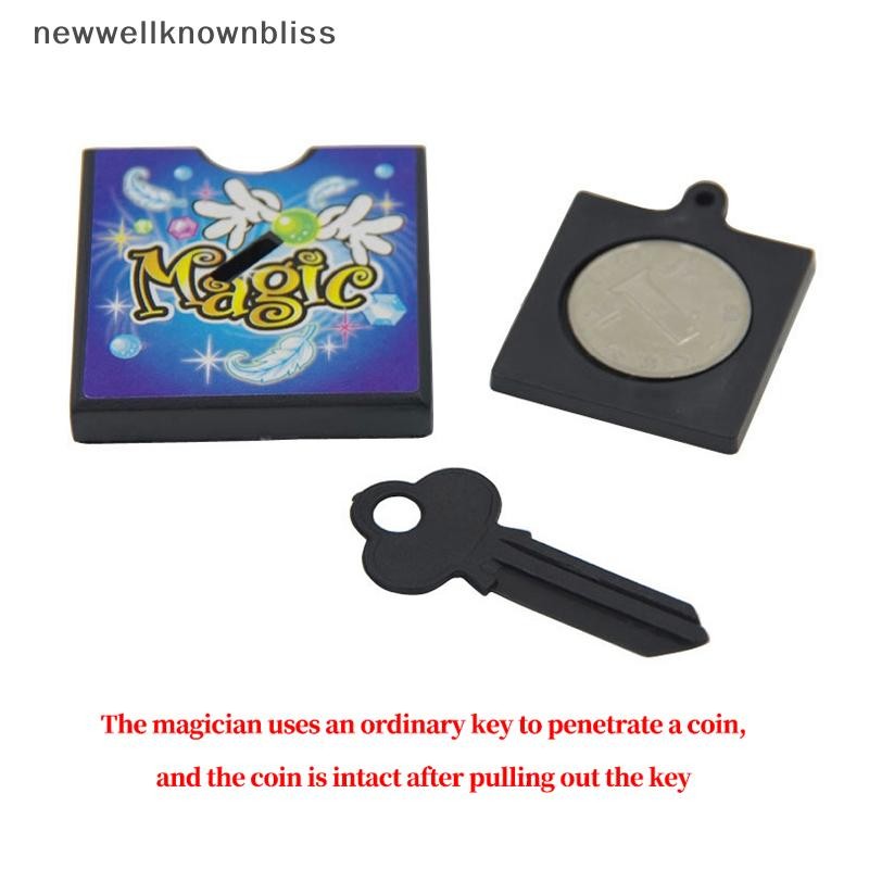 Newwellknownbliss Magic Props Key ผ่านเหรียญ Key ผ่านกล่อง Magic ของ ...