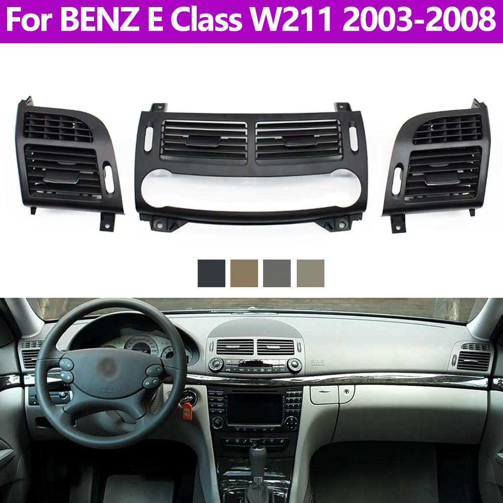 สําหรับ Mercedes Benz E Class W211 2003-2008 ด้านหน้าแดชบอร์ดเครื่องปรับอากาศ AC Vent Grille ฝา ...