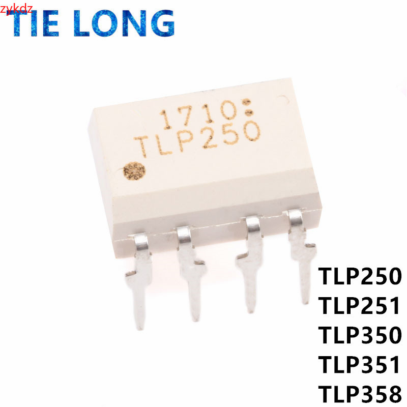 10PCS TLP250 DIP8 TLP251 TLP350 TLP350H TLP351 TLP358 DIP-8 ออปติโซเลเต ...