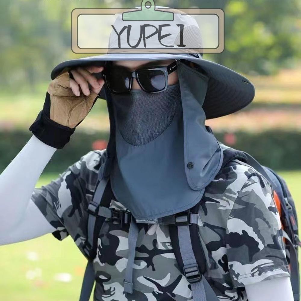 หมวกกันแดด YUPEI สำหรับการทำงานการเกษตร และใช้บนชายหาด ปีกกว้าง สามารถปรับได้และระบายอากาศดี ...