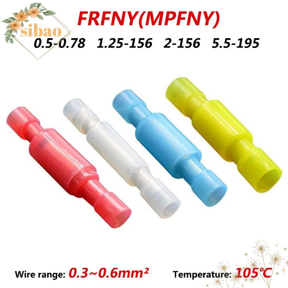 SIBAO 20 ชิ้น/เซ็ต Butt CRIMP Terminals, ฉนวนไนลอนขั้วต่อสายไฟ, ทนทาน ...