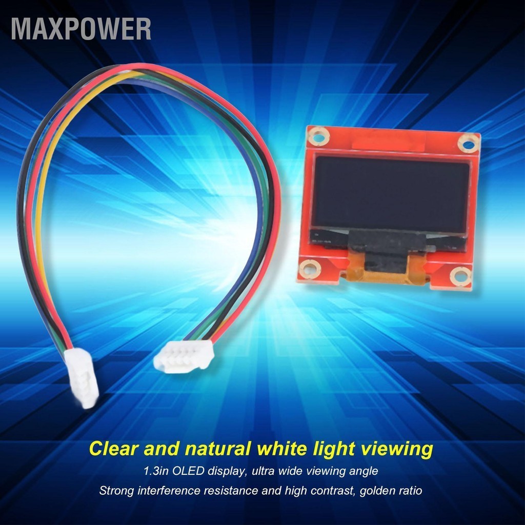 Maxpower จอแสดงผล OLED โมดูล 12864 หน้าจอ LCD บอร์ด IIC Serial Port ...