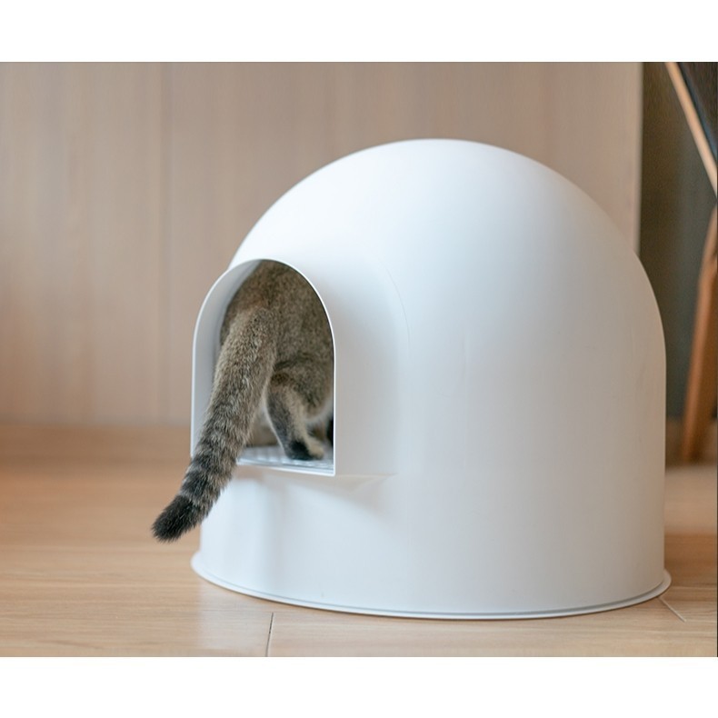 กระบะทรายแมว Pidan Igloo Cat Litter Box แบบปิด ทรงมินิมอล ช่วยเก็บกลิ่น ...