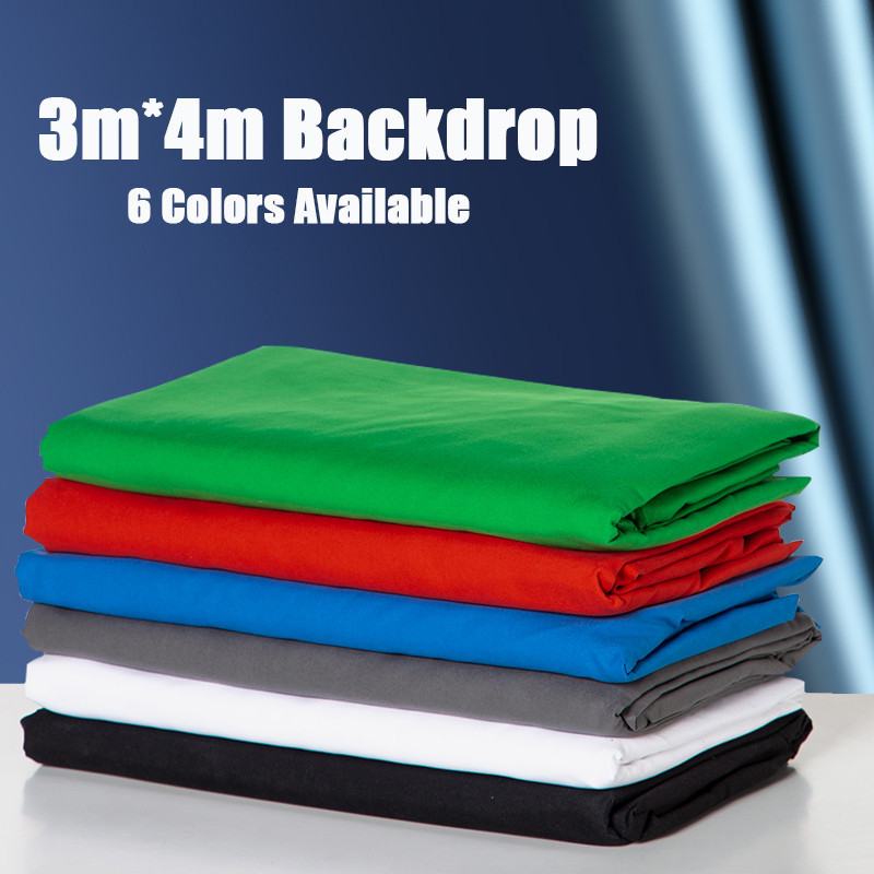 Photo Studio ฉากเขียว 3x4m Green Screen Backdrop Polyester Cotton ...