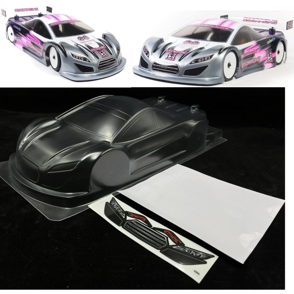 Zoo RACING DogsBollox 1/10 ไฟฟ้า RV Shell กีฬาแบนรถ Drift รถ PC รถ 190 ...