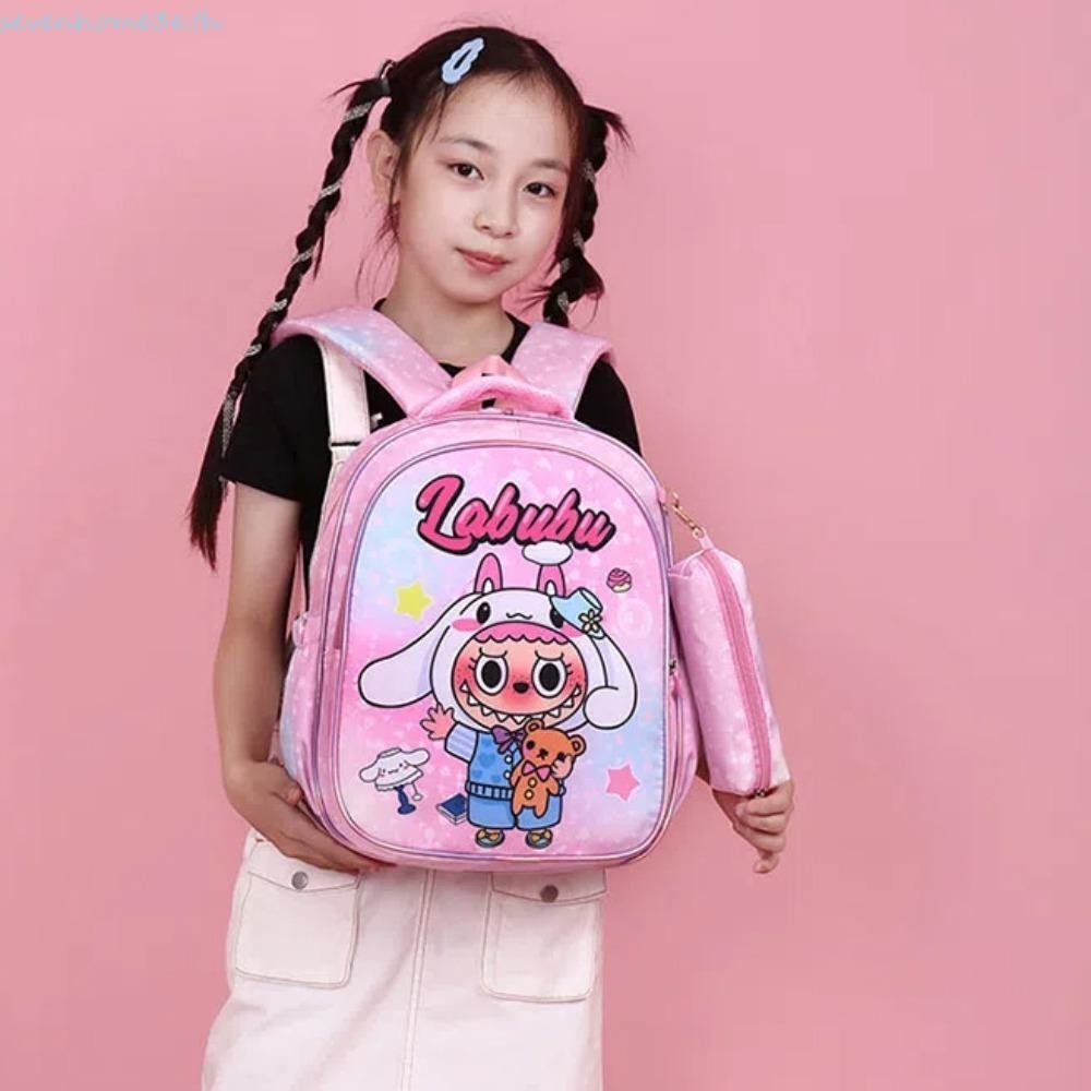 Sevenhome3e Labubu Daypack, Nylon Kuromi Labubu Backpack, Star ...