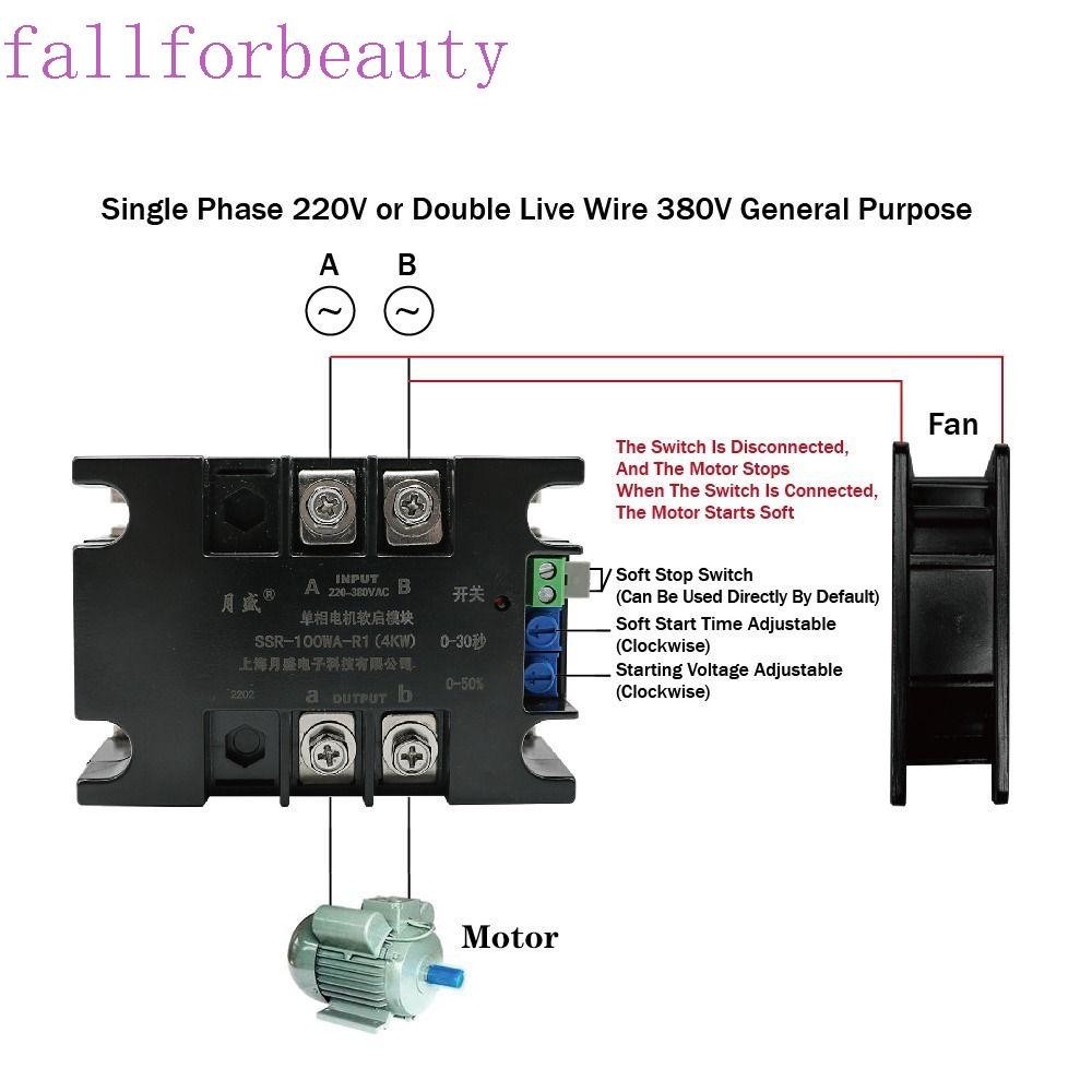Fallforbeauty 220V Single-phase Motor Soft Starter, Multi-purpose ...