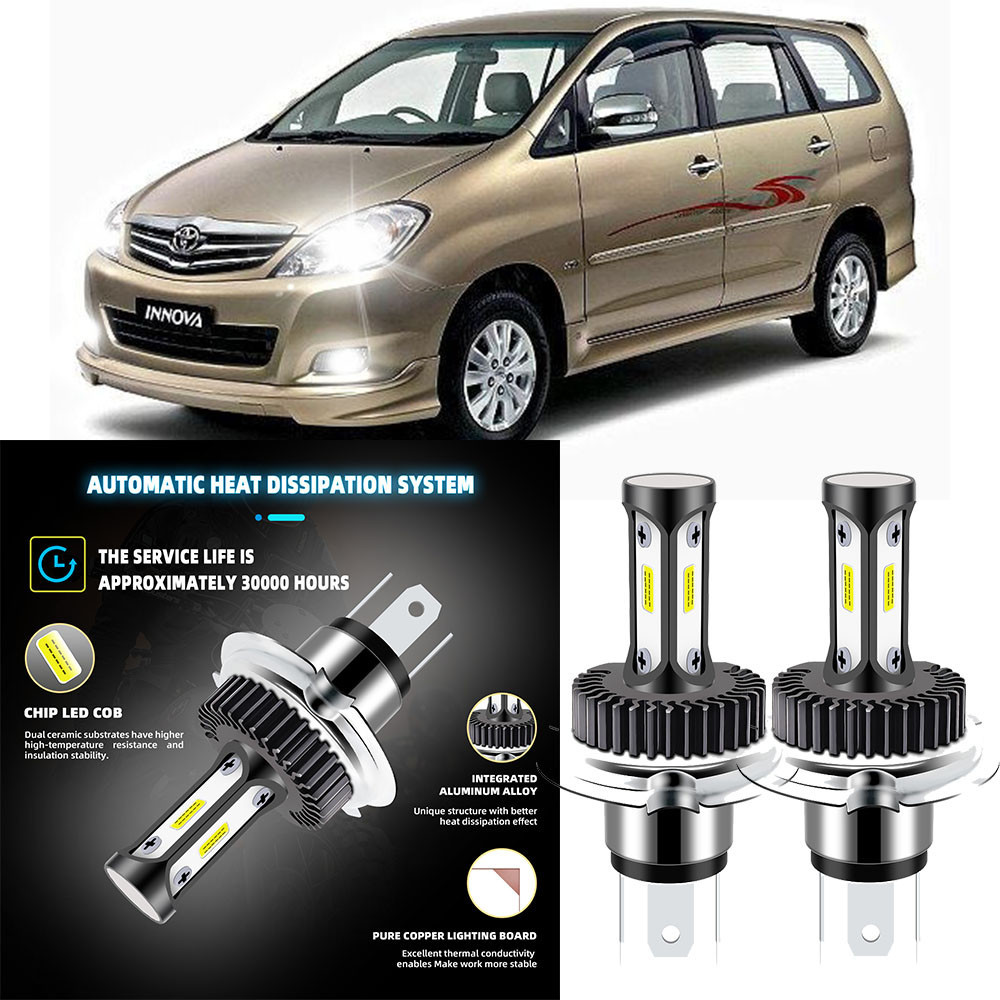 สําหรับ Toyota Innova 2005-2011 2012 (โคมไฟหัว) - Bright 6000K LD T12 ...