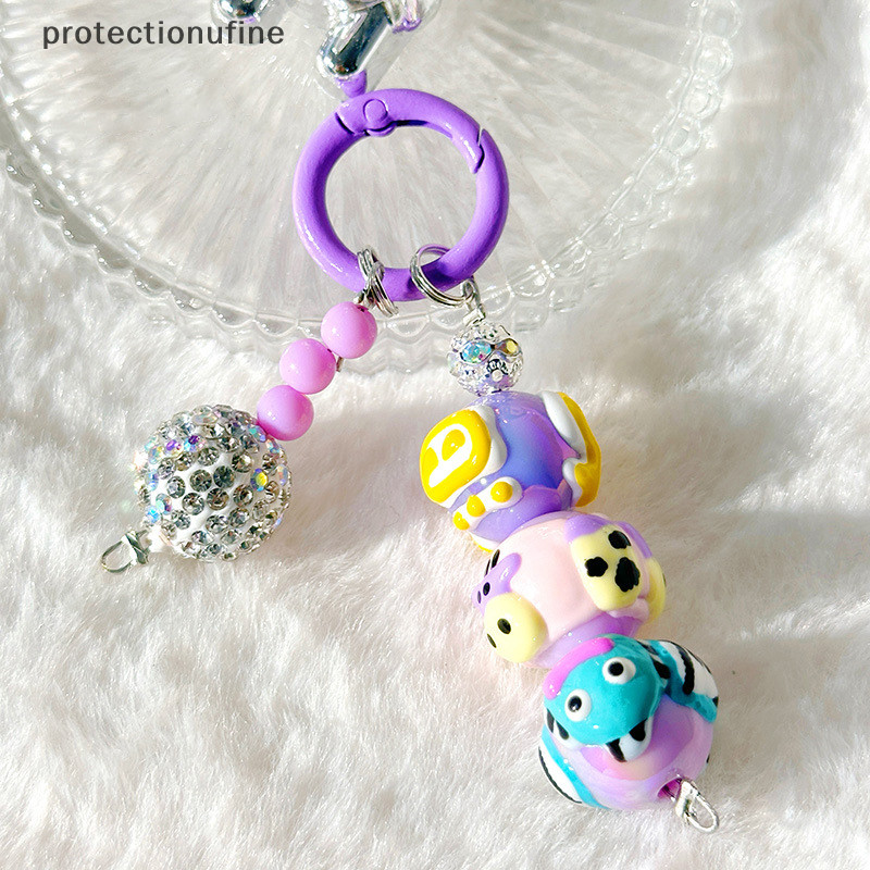 Prne ห่วงโซ่โทรศัพท์สไตล์ Dopamine Charm พวงกุญแจสาวสีลูกกวาดลูกปัดมือ ...