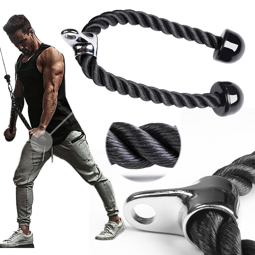 [จัดส่งในพื้นที่] Tricep Pull Down Rope Heavy Duty Nylon Push Pull Down ...