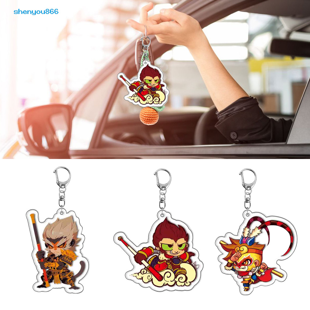 Stn-การ์ตูน Wukong พวงกุญแจอะคริลิค Great Sages Equalling Heaven Key ...