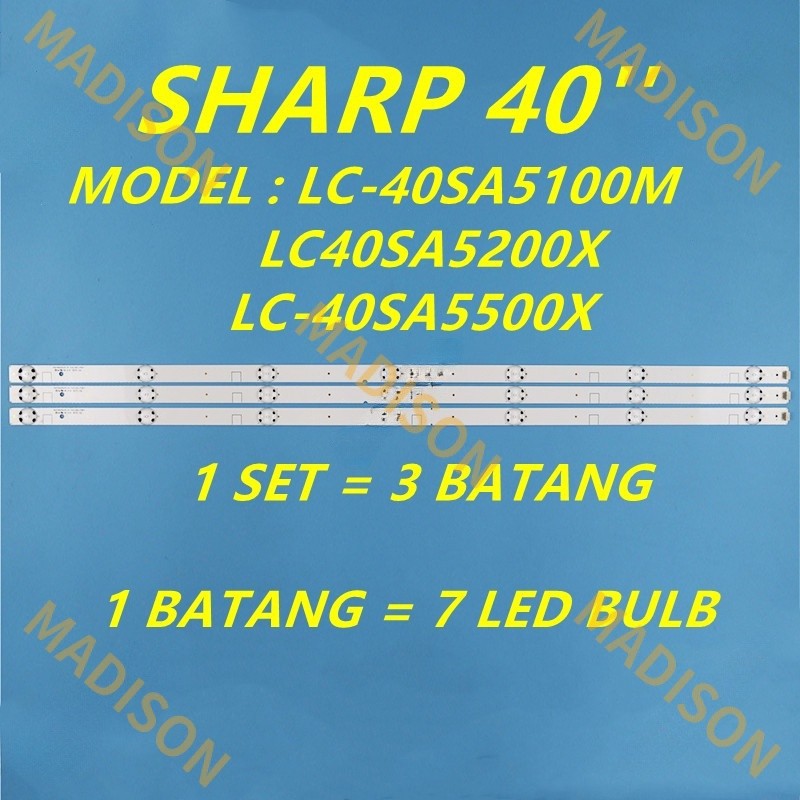 ใหม่ LC-40SA5100M led TV backlight LC-40SA5200X sharp 40 นิ้ว LC ...
