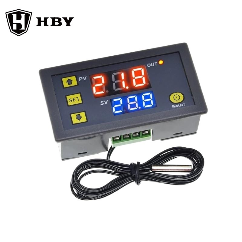 W3230 DC 12V/24V 20A AC 110V-220V 10A Digital LCD Thermostat อุณหภูมิ Controller พร้อม Probe ...