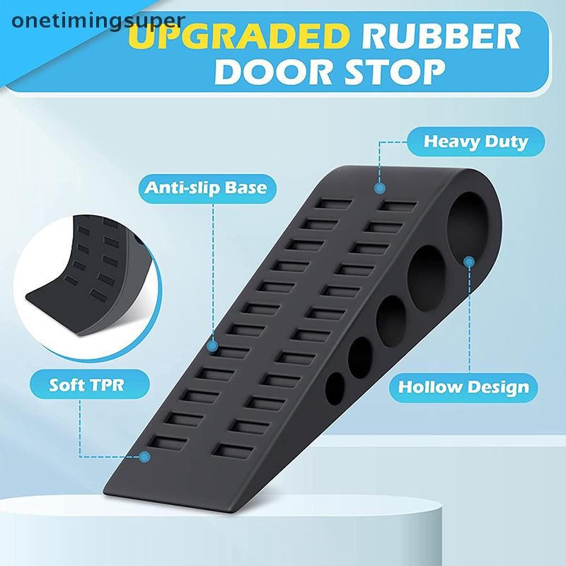Onetimingsuper Nail-free Safety Rubber Door Stop Wedge Security Door ...