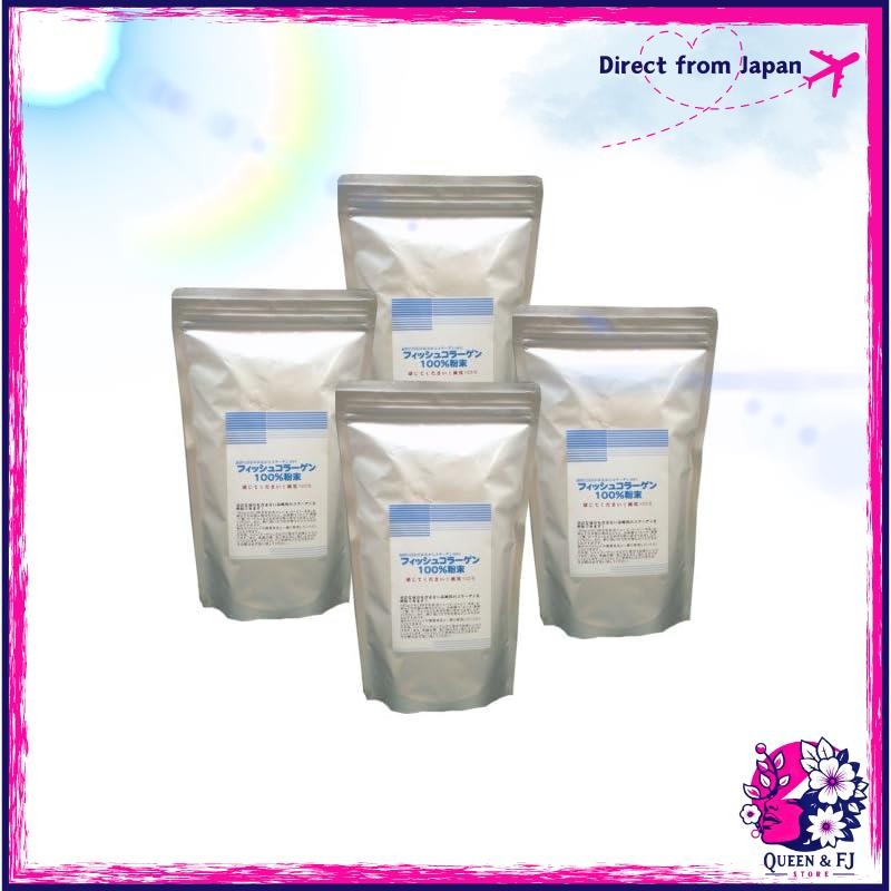 100% Japanese Fish Collagen Powder, 100g, 500g x 3-Pack + 1 Free (2kg ...