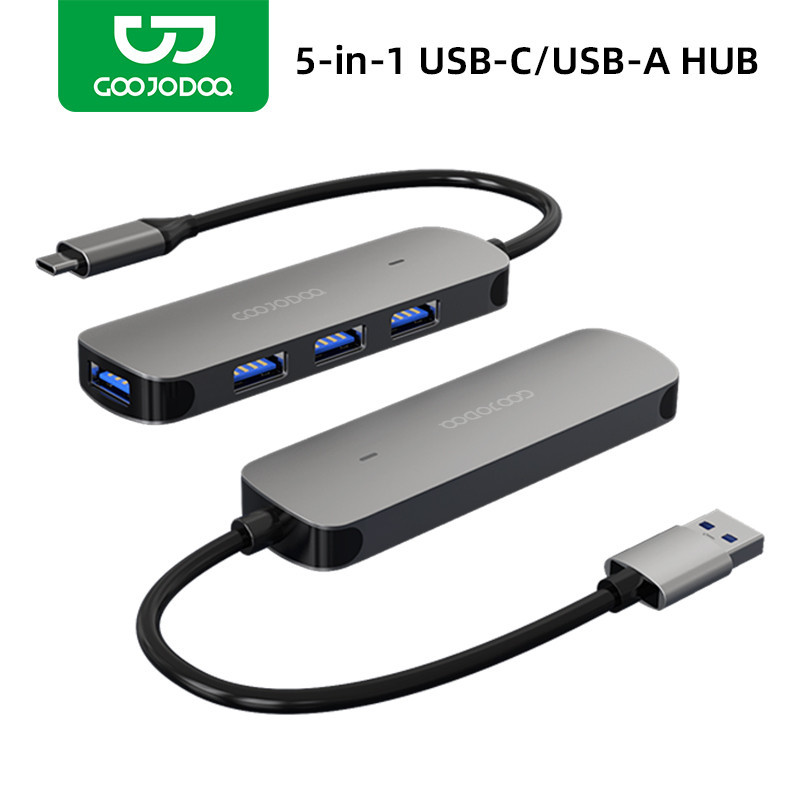 GOOJODOQ multifunctional USB hub compatible with Type-C and USB ...