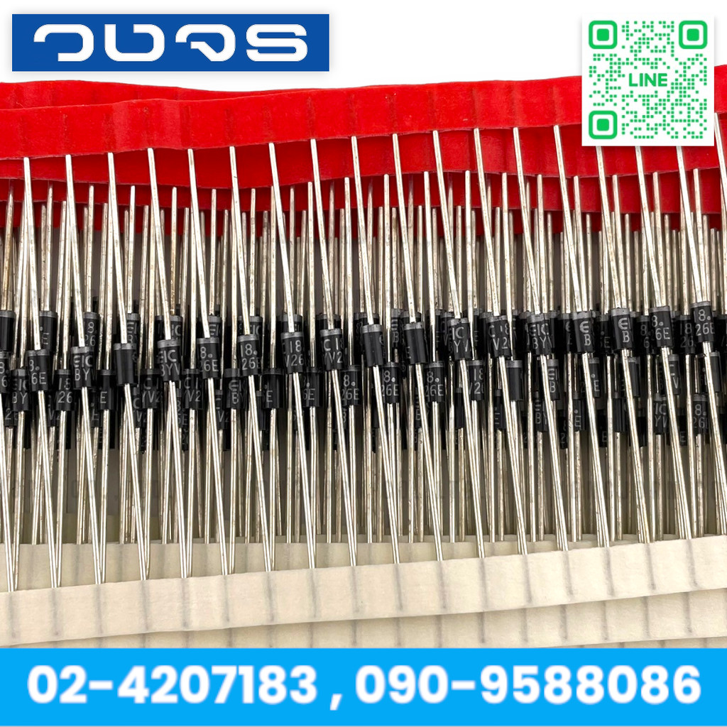 (10ชิ้น) BYV26E Very Fast Soft-Recovery Avalanche Rectifier Diode ไดโอด ...