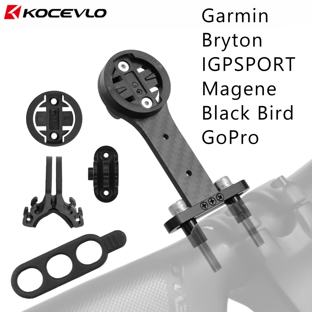 Kocevlo 3K คาร์บอนจักรยานคอมพิวเตอร์ Mount Bike Stem Extender Handlebar ...
