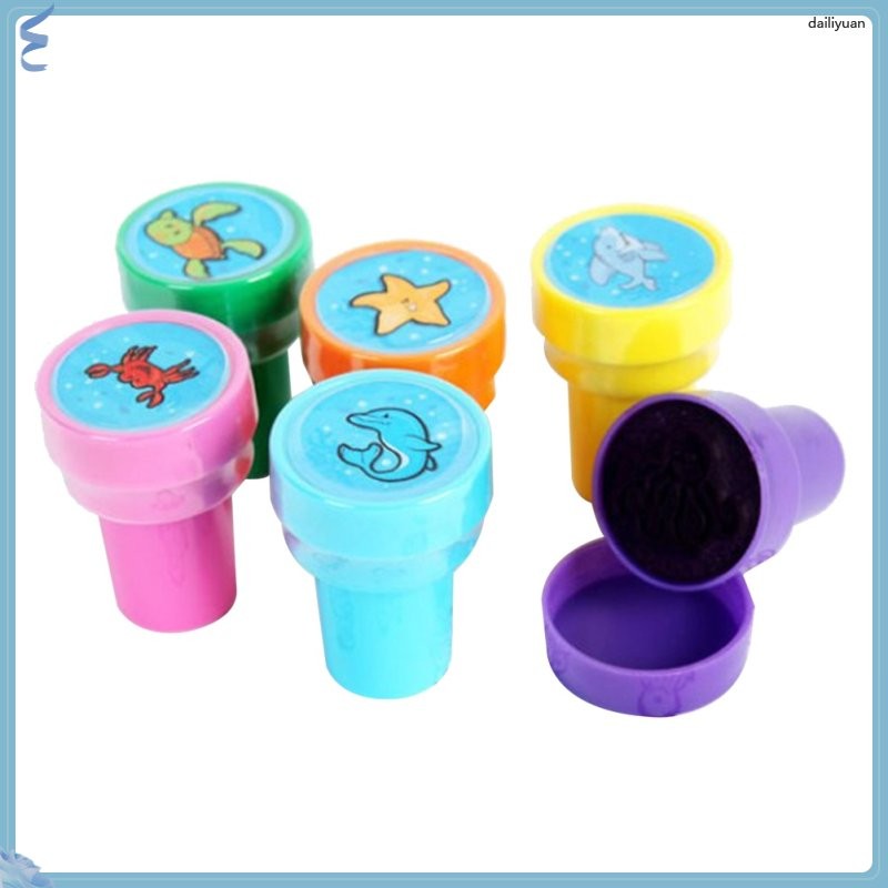 6 ชิ้นแสตมป์พลาสติก Sea Ocean สัตว์สิ่งมีชีวิต Mini Stampers สําหรับ ...