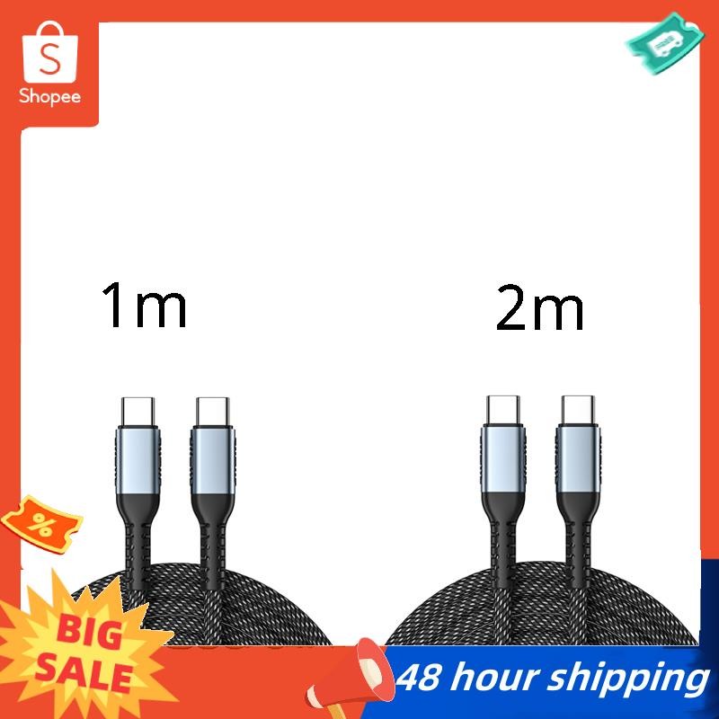 พร้อมส่ง PD 240W สายชาร์จ Double-Ended Type C ถึง USB Type C 240WPD ...