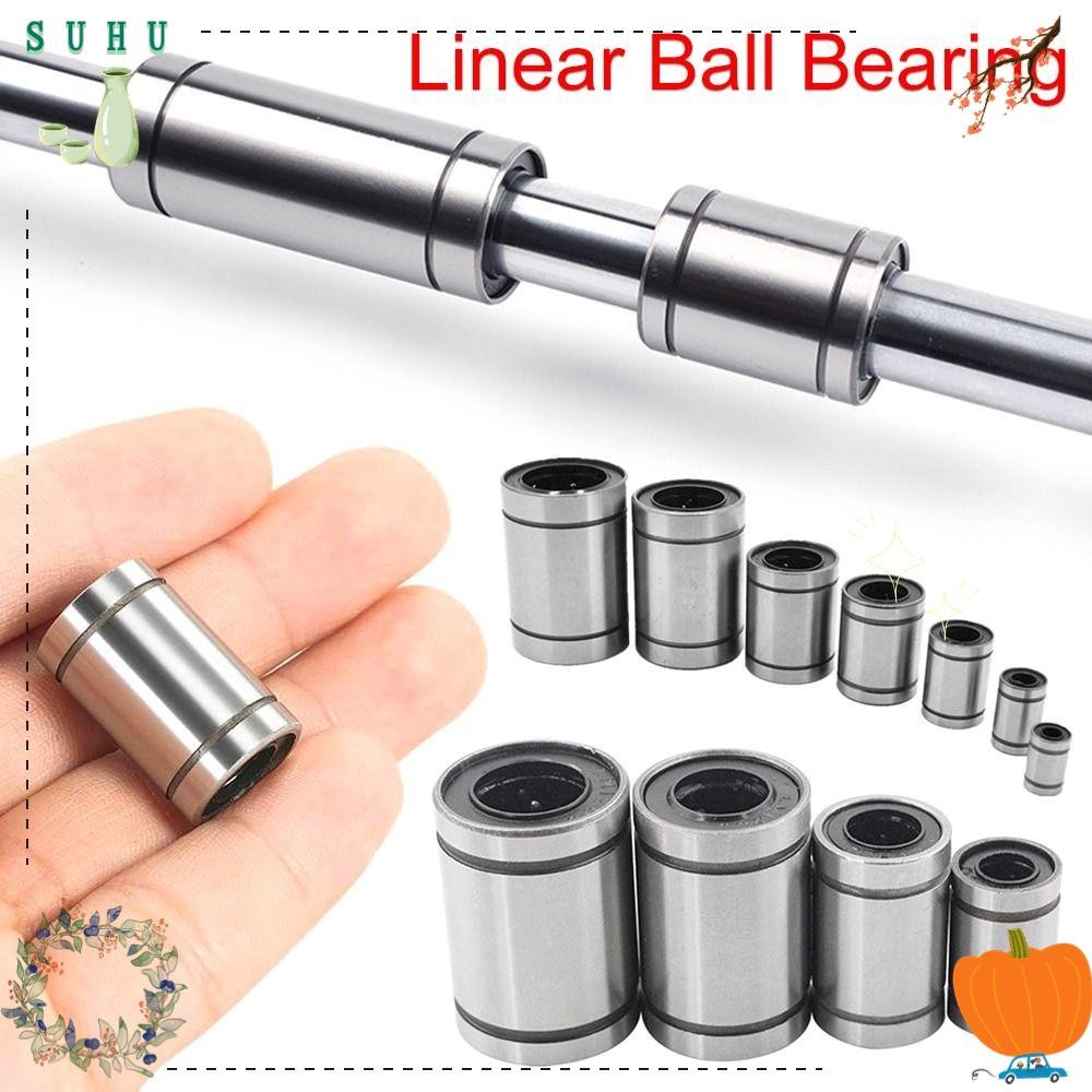 SUHU Linear Ball Bearing Rods Shaft CNC Part เหล็กโครเมี่ยม LM3UU LM4UU ...
