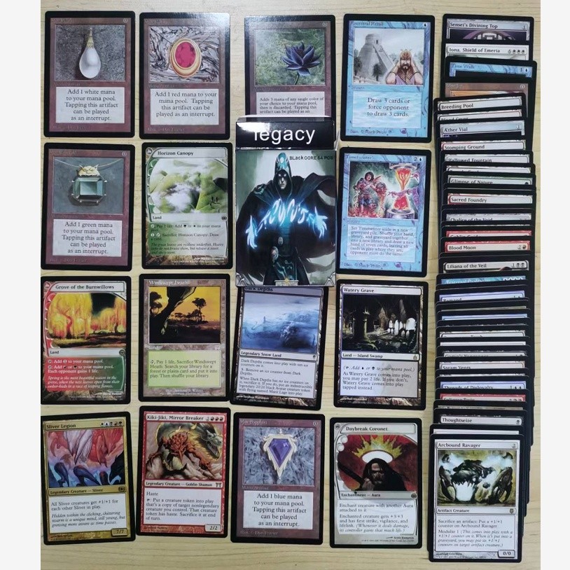 54 ชิ้น Black Core ชุด Legacy Magic The Gathering การ์ด MTG Proxy การ์ด ...