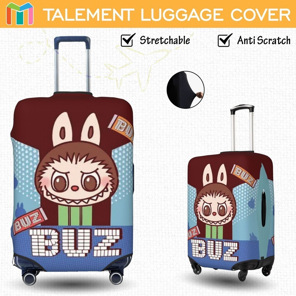 ลาบูบ ผ้าคลุมกระเป๋าเดินทาง ผ้าสแปนเด็กซ์ แบบยืดหยุ่น ยืดหยุ่น Labubu ...
