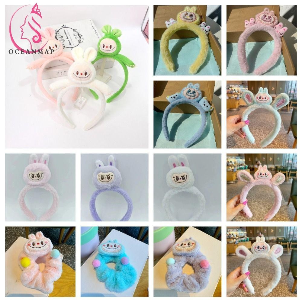 Oceanmap Labubu Hair Hoop, Bear Rabbit Labubu Hair Rope, ของขวัญสไตล์ ...