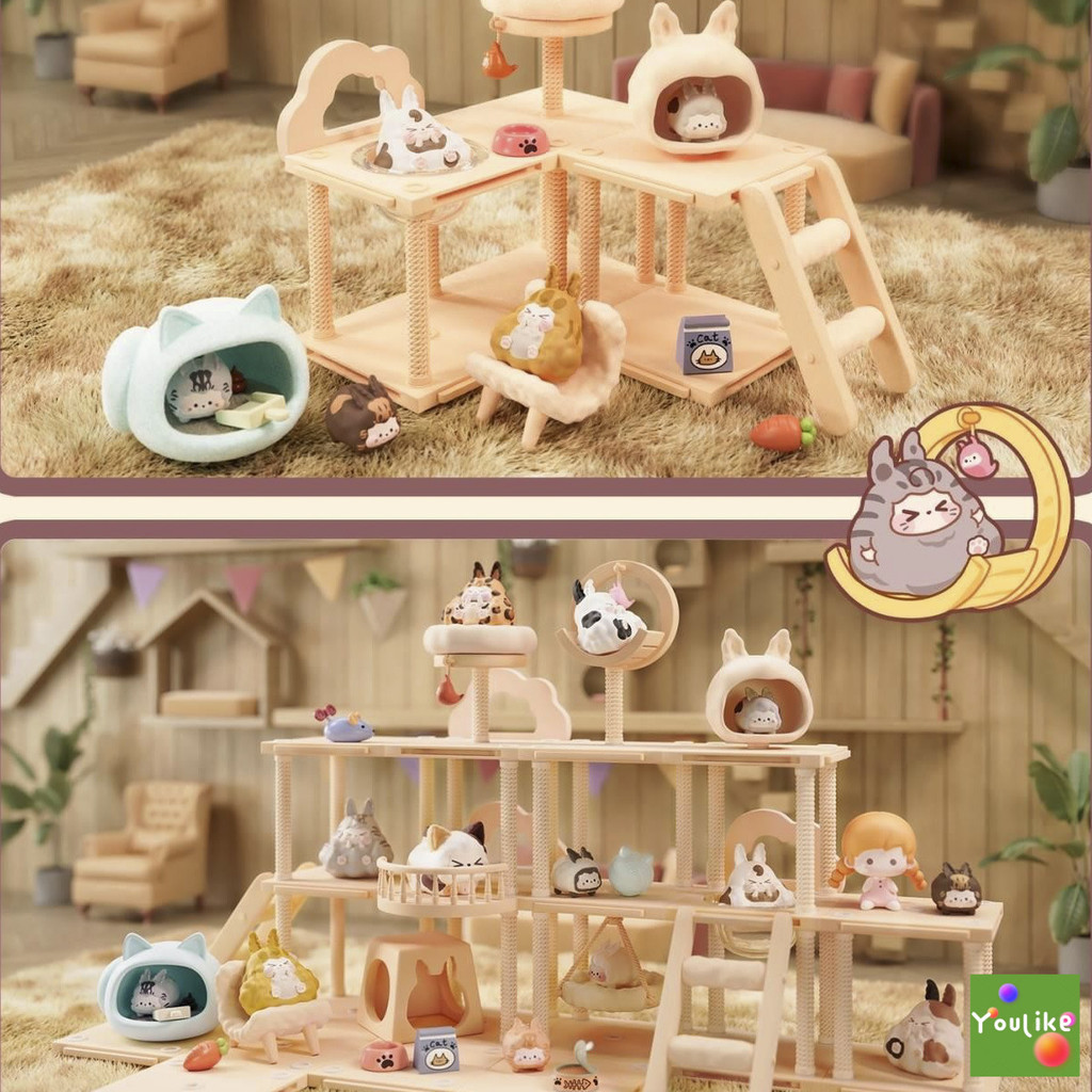 Kiki Meow Apartment Series Mystery Box สร้างสรรค์น่ารักอินเทรนด์ตุ๊กตา ...