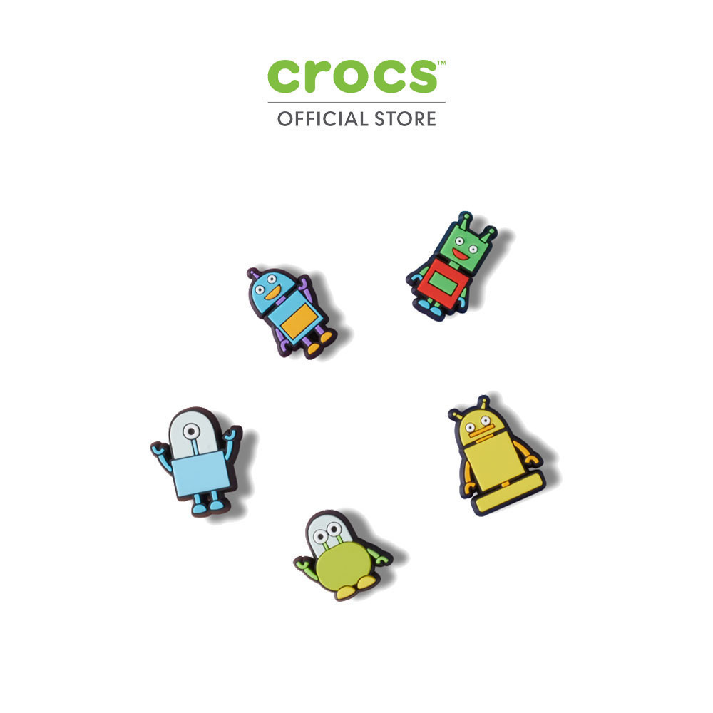 CROCS ตัวติดรองเท้า JIBBITZ TINY ROBOT CREW SET 5 PCS | Shopee Thailand