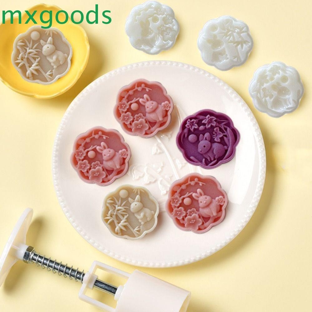 Mxgoods แม่พิมพ์ขนมไหว้พระจันทร์, พลาสติก 3ง แม่พิมพ์อบขนม, นํากลับมาใช้ใหม่ได้ 20ก ดอกไม้ ...