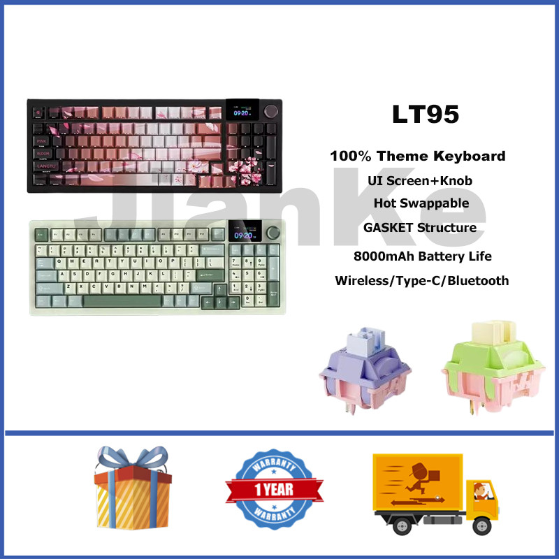 Langtu LT95 คีย์บอร์ดแบบกลไก 100% RGB Hot Swappable GASKET คีย์บอร์ด ...