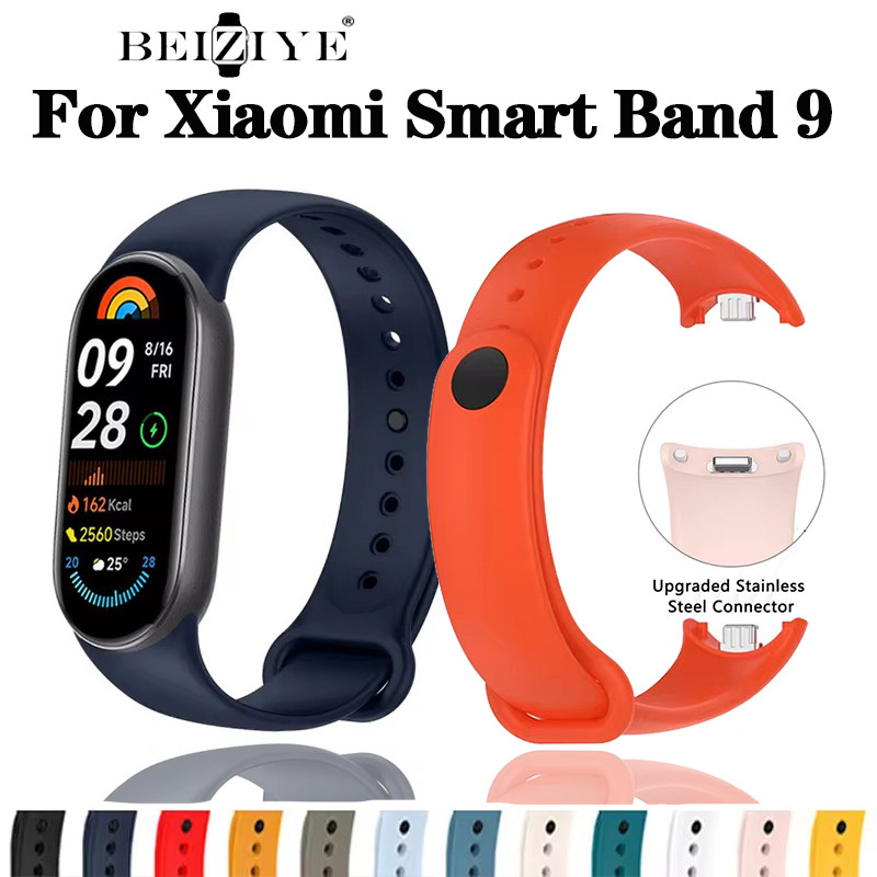 สายซิลิโคนสําหรับ Xiaomi Mi Band 9-9 NFC กีฬาเข็มขัดเปลี่ยนสร้อยข้อมือกันน้ํา Xiaomi Smart Mi ...