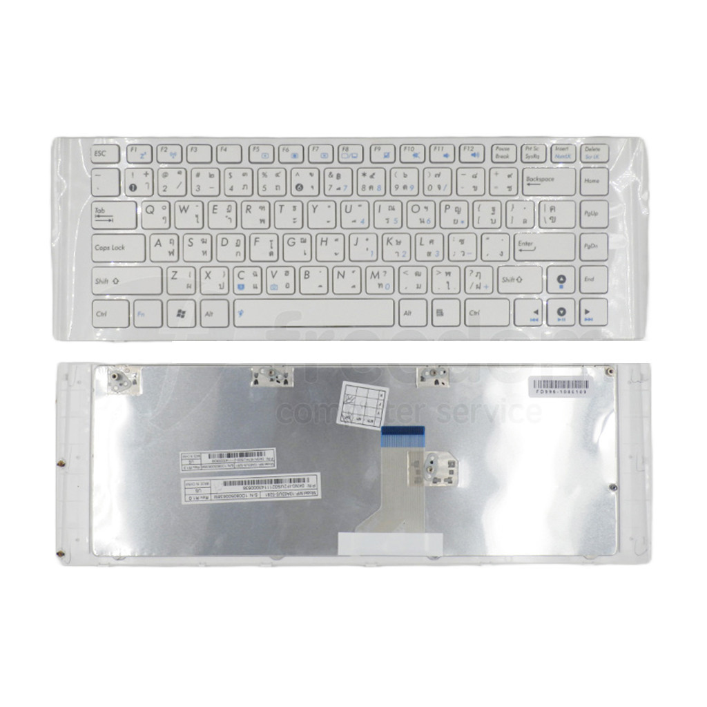 คีย์บอร์ด Asus X42 X42J X42S X42DE X42JE X42N สีขาว (TH-US) KEYBOARD ...