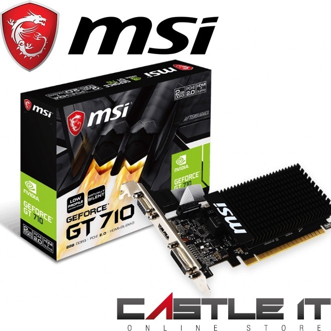 Msi Nvidia GT 710 2GB DDR3 64Bit (N710 2GD3H LP) LOW PROFILE GT710 VGA ...