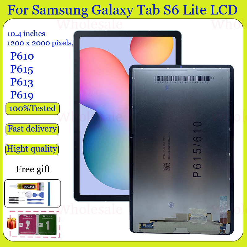 Original สําหรับ Samsung Galaxy Tab S6 Lite จอแสดงผล LCD หน้าจอสัมผัส ...