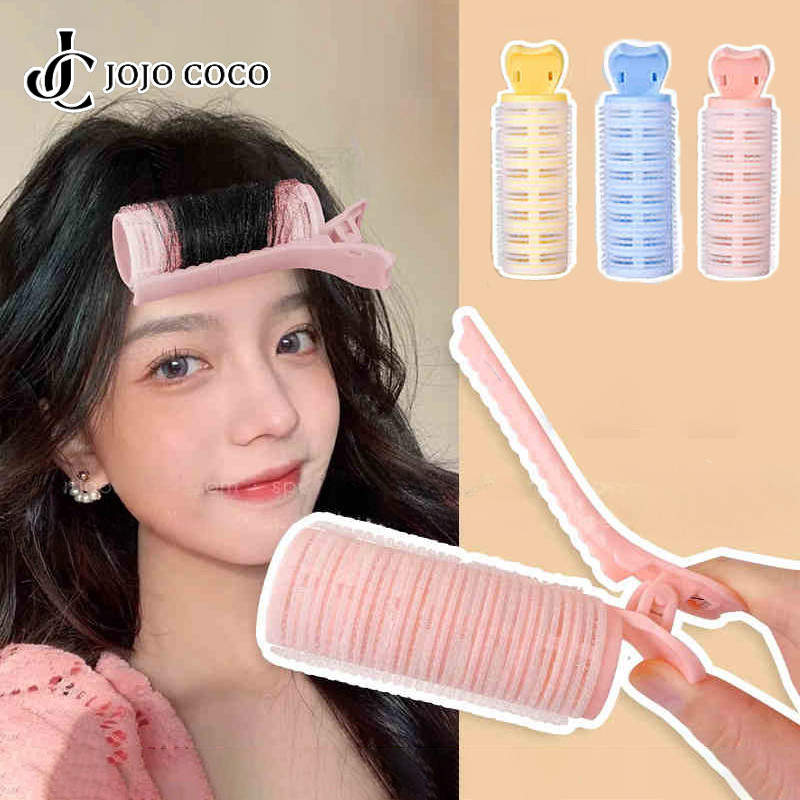 Jojo COCO Bangs Clip Curling Barrel Fluffy จัดแต่งทรงผมคลิปผมหน้าผากแปด ...