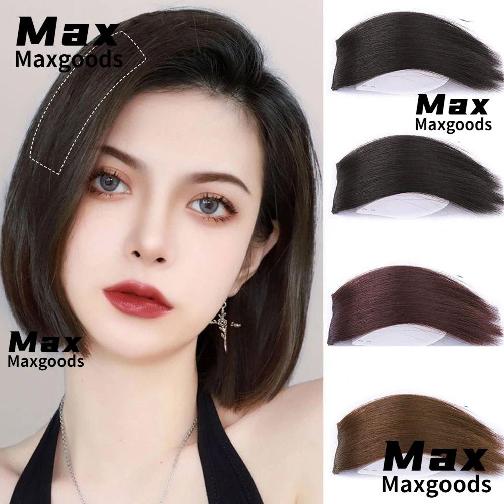 แผ่นรองรากผม MAXG, ส่วนต่อขยายผมสังเคราะห์ตรงสูง, แฟชั่นธรรมชาติเบามาก ...