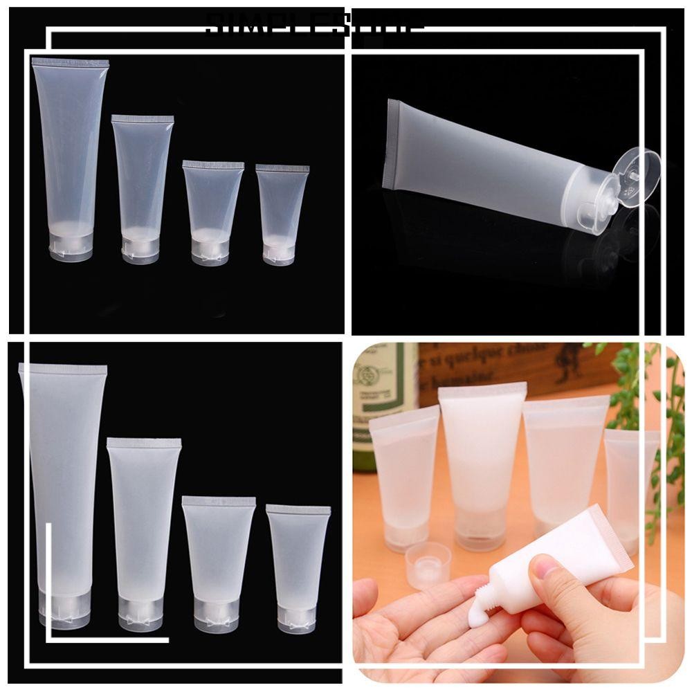 SIMPLESHOP 3 ชิ้นโลชั่นขวดเดินทางเครื่องมือแต่งหน้านุ่มพลาสติกแบบพกพาหลอดบีบ | Shopee Thailand