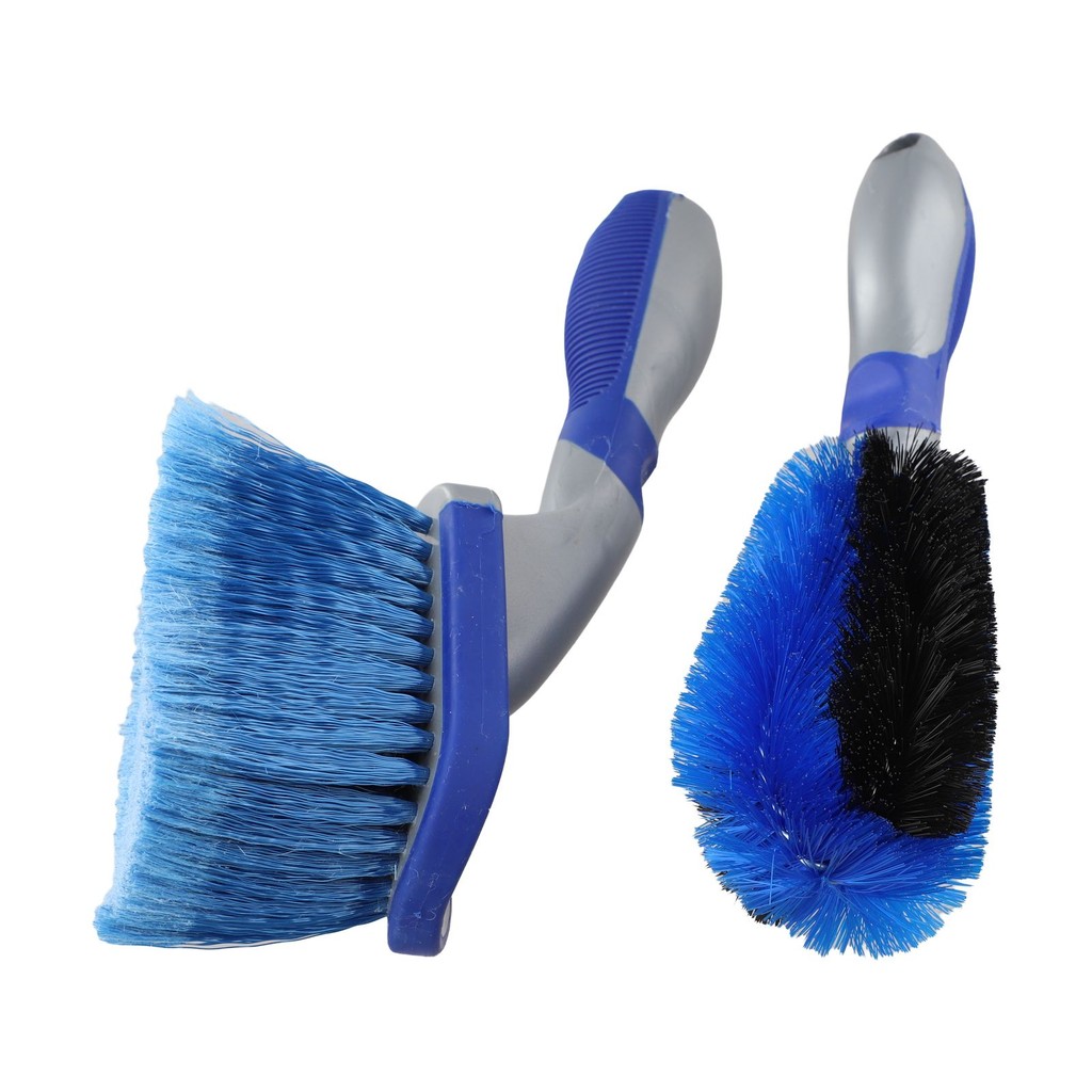 แปรงล้อด้ามยาว Bristle Construction Comfort Grip Handle สําหรับขอบ ...