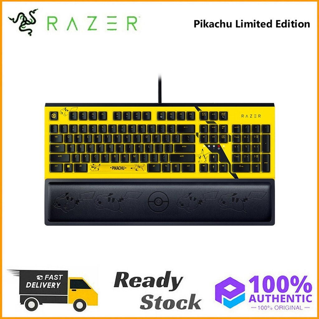 Original Razer Blackwidow Pikachu Limited Edition Backlit Gaming ...