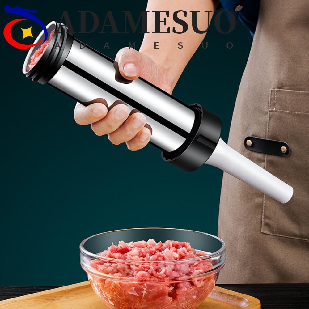 ADAMESUO เครื่องทําไส้กรอก, Tube Manaul ที่เติมไส้กรอกที่มีประสิทธิภาพด้วยหัวฉีดบรรจุ 4 ขนาดความ ...