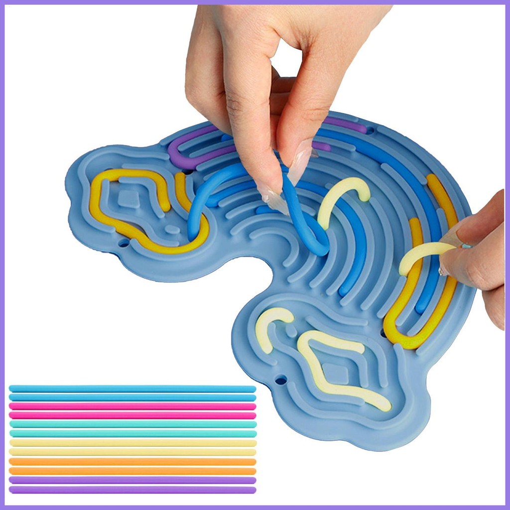 ซิลิโคน Sensory กิจกรรมซิลิโคน Push Peel Sensory Board ของเล่น Calming ...