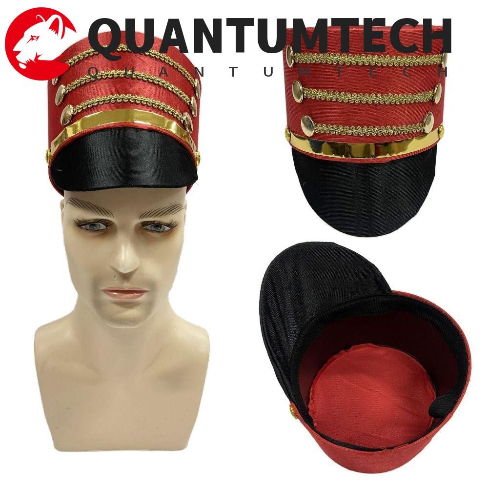 หมวก QuantumTech แบบ Marching Band สำหรับคอสเพลย์และการแสดง ลายธีมปาร์ตี้และทหาร สีทอง สำหรับชาย ...
