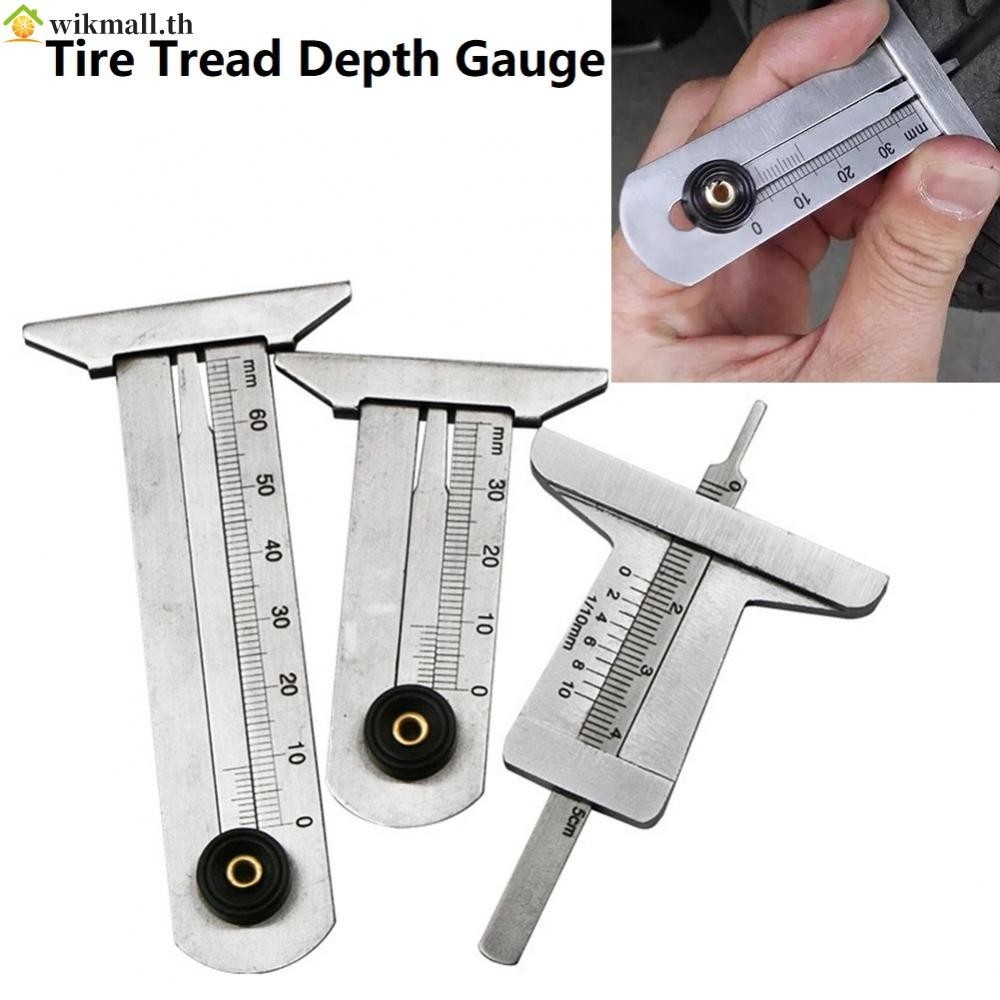【WIK】Tire Tread Depth Gauge Meter Ruler Measure Tool for Car Tyres in ...